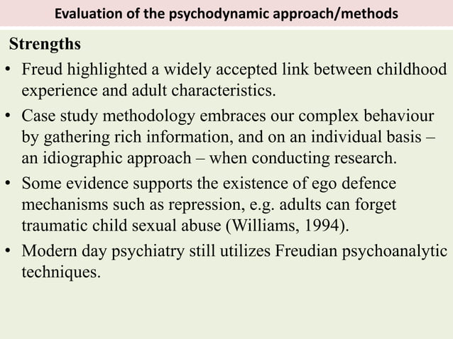 PSYCHODYNAMIC APPROACH.pptx | Mental Health | Diseases and Conditions