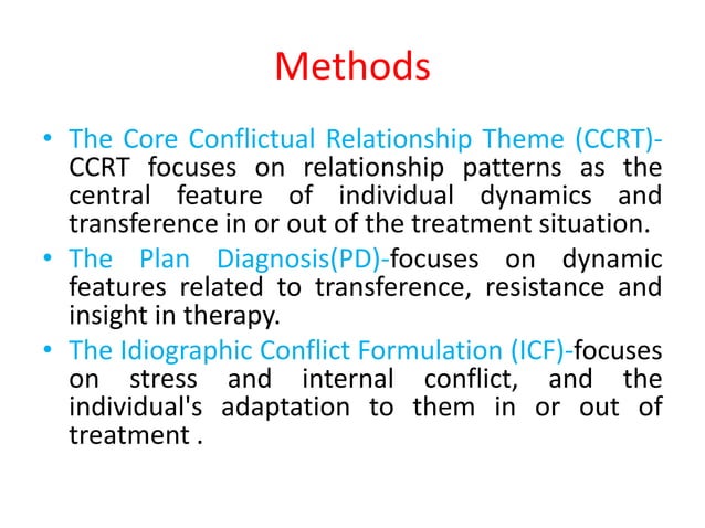 Psychodynamic formulation | PPTX