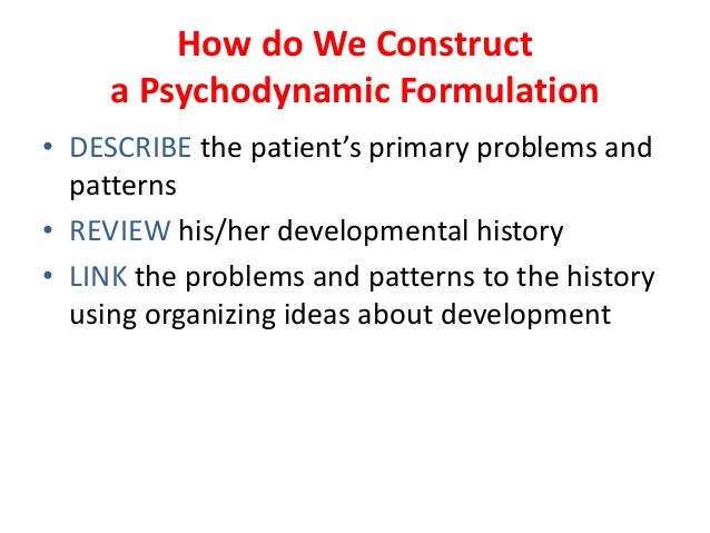 Psychodynamic Formulation psychodynamic-formulation