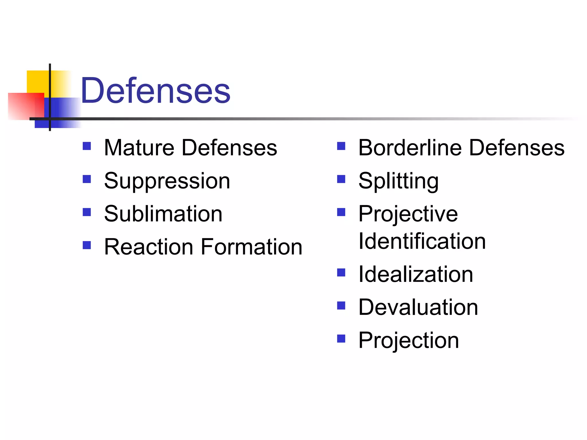 Psychodynamic Formulation Revised | PPT