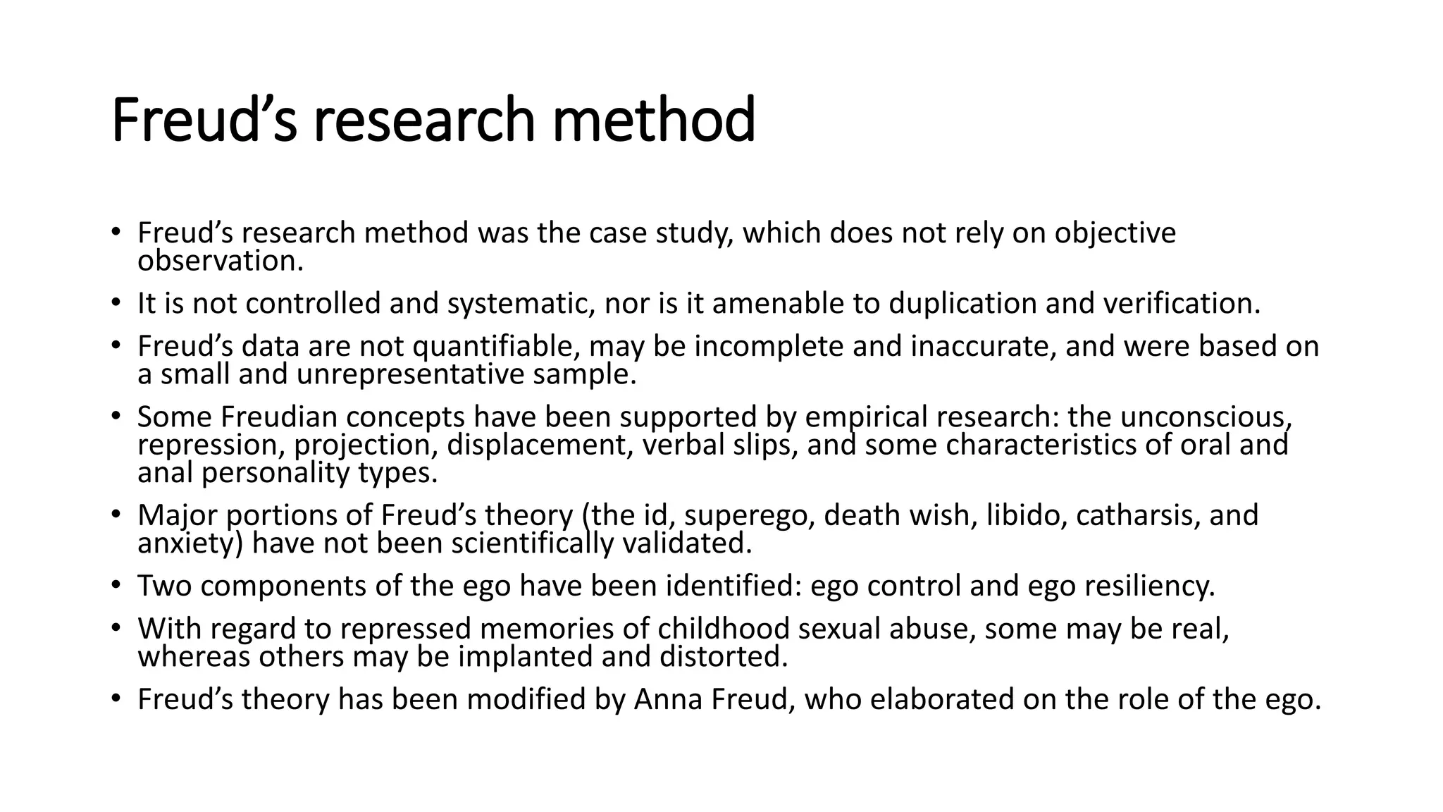 Psychodynamic perspective | PPTX