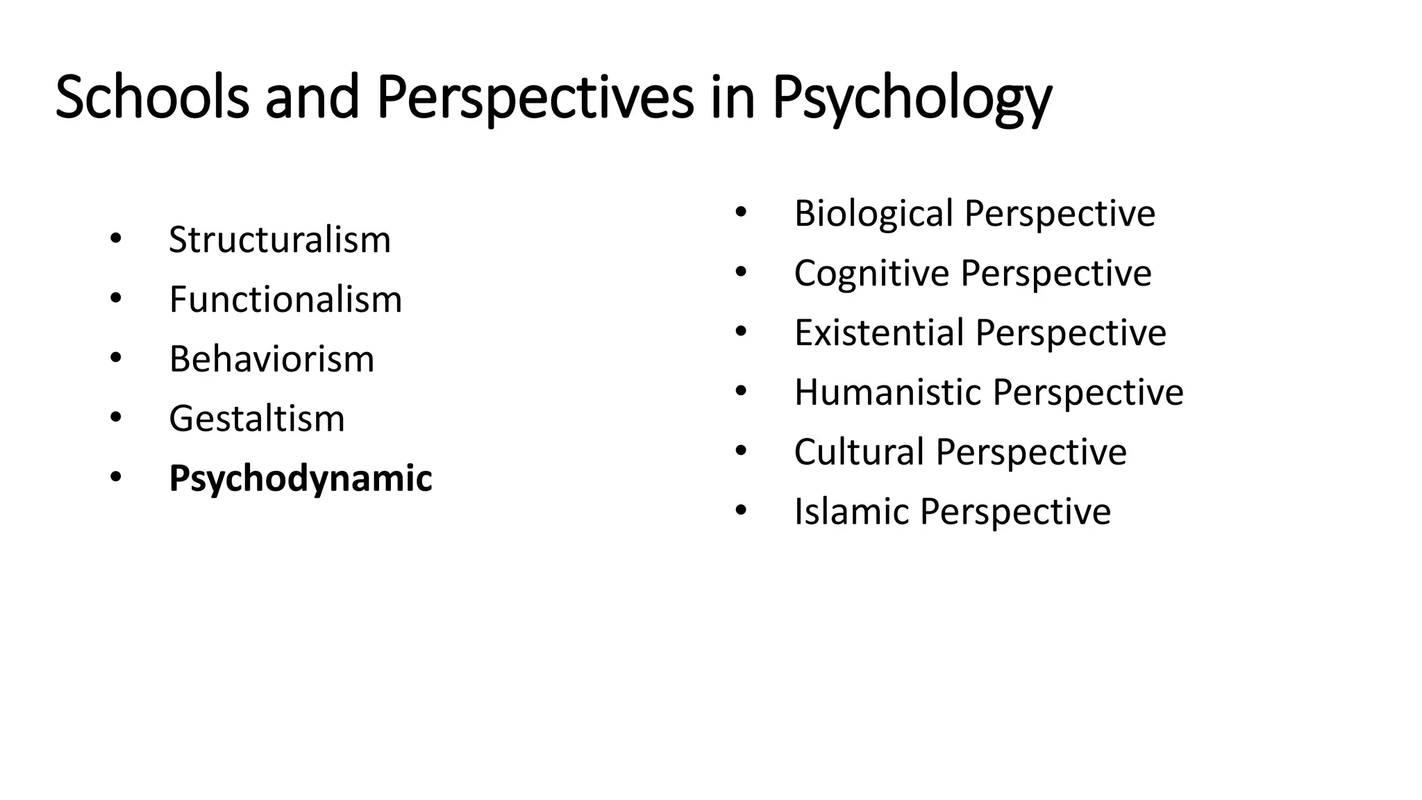 Psychodynamic perspective | PPTX