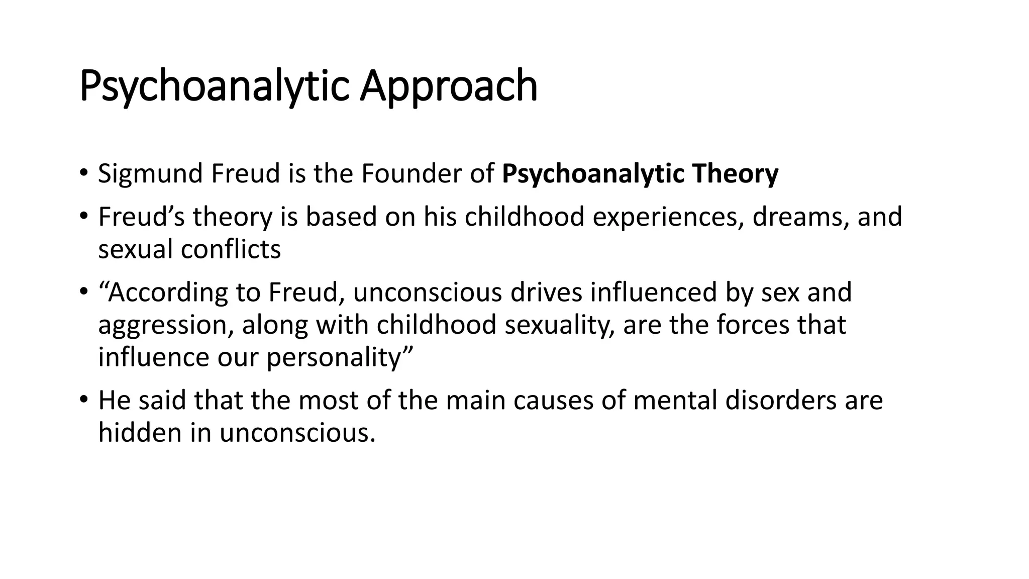 Psychodynamic perspective | PPTX