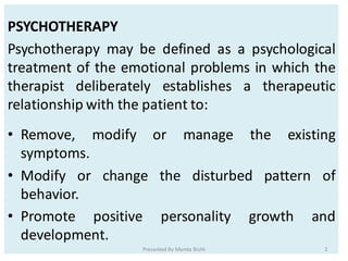 Psychoanalytic psychotherapy | PPT