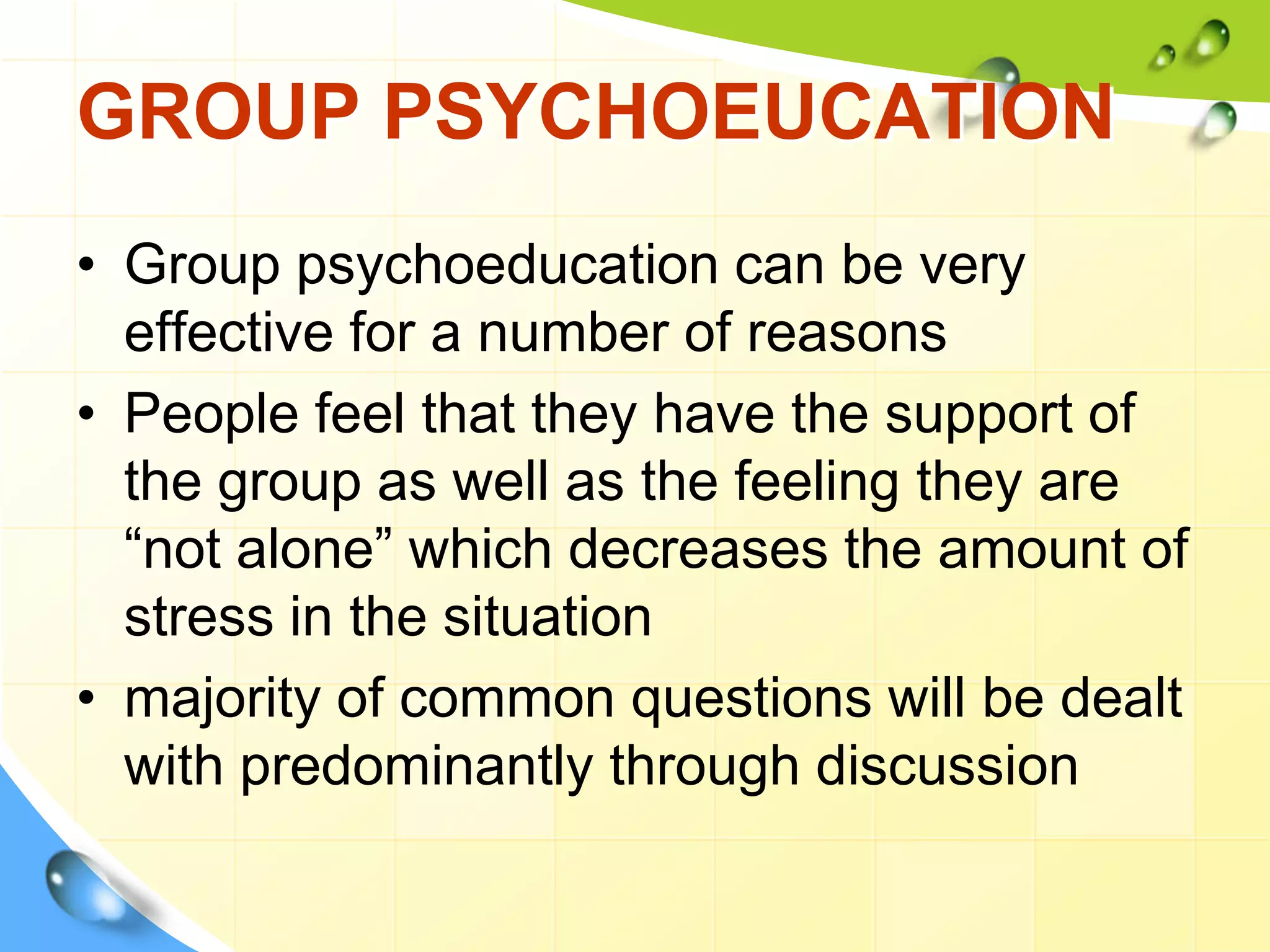 Psychoeducation | PPTX