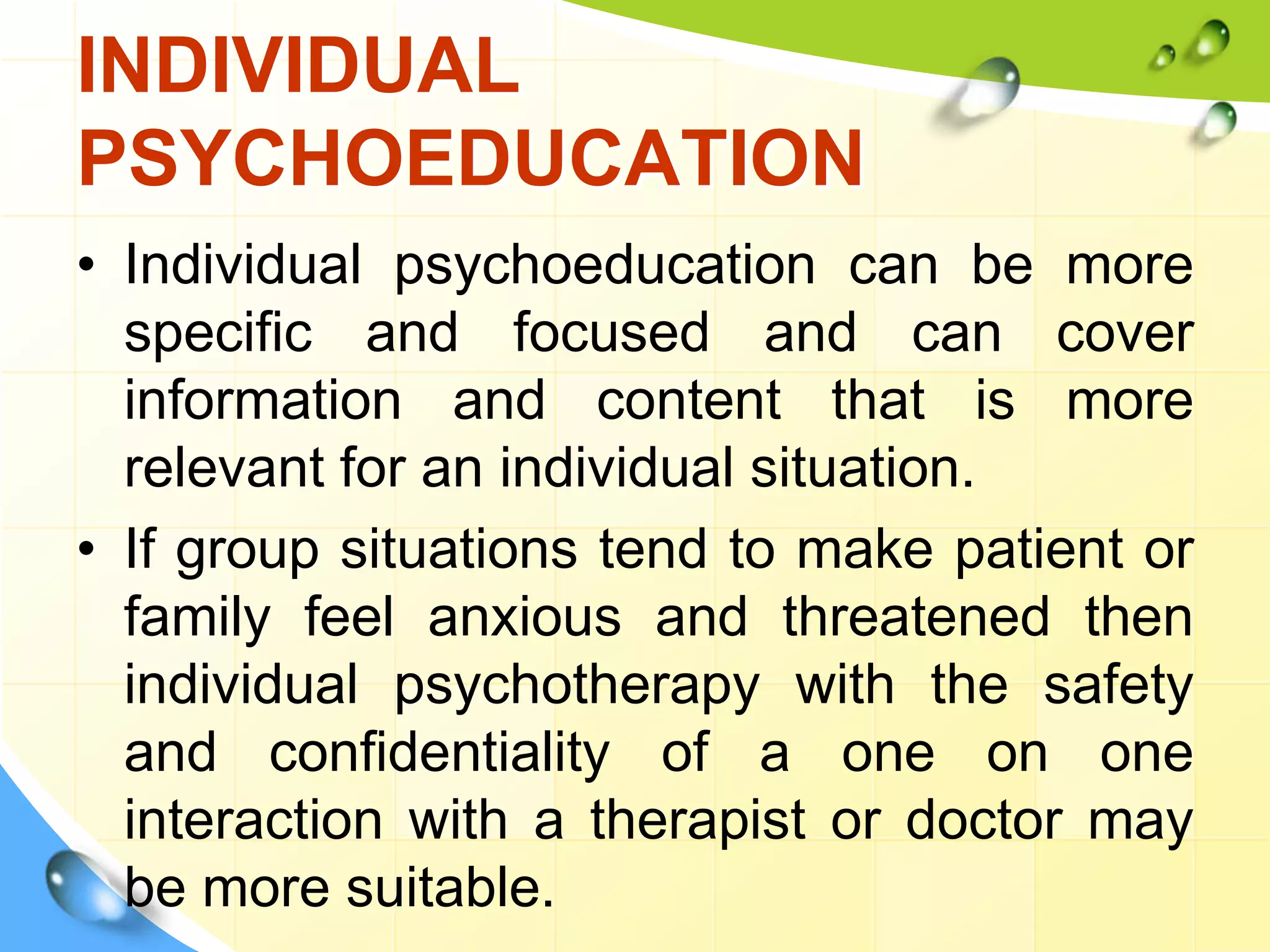 Psychoeducation | PPTX