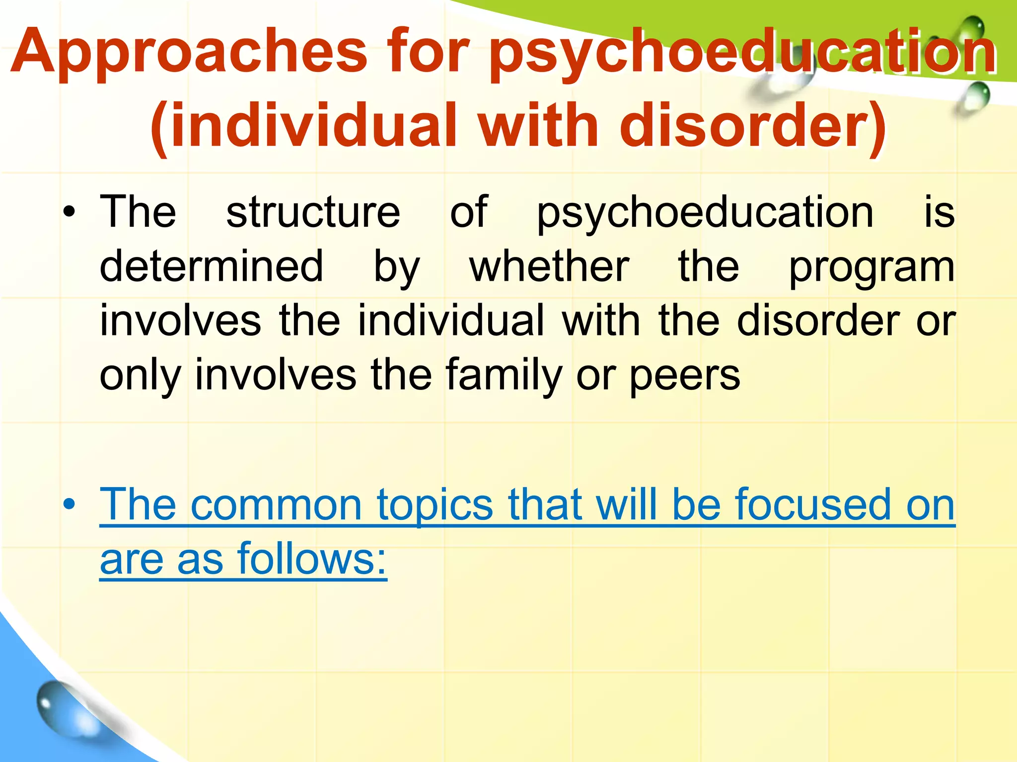 Psychoeducation | PPTX