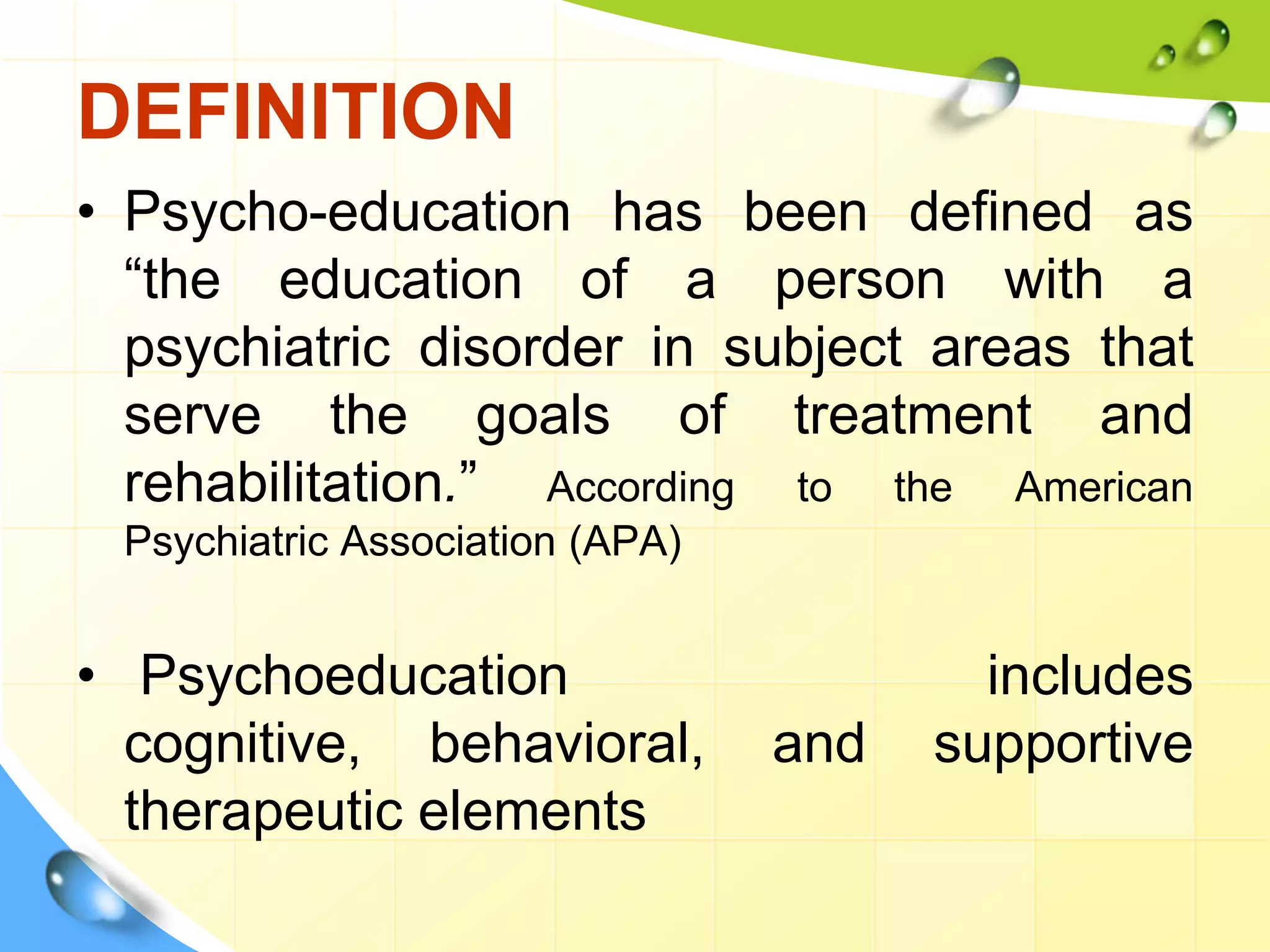 Psychoeducation | PPTX