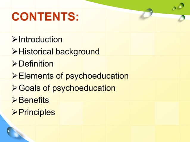 Psychoeducation | PPTX