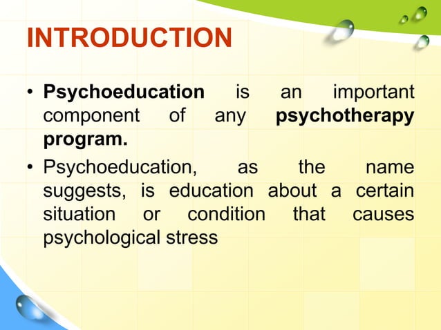 Psychoeducation | PPTX