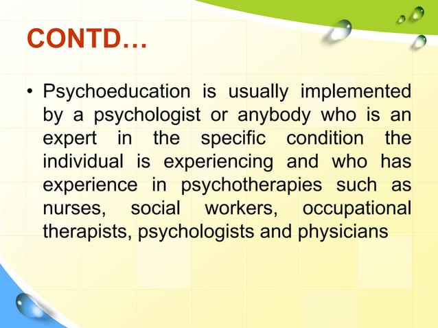 Psychoeducation | PPTX