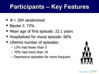 Psychoeducation or Cognitive Behavioural Therapy for Bipolar Disorder | PPT