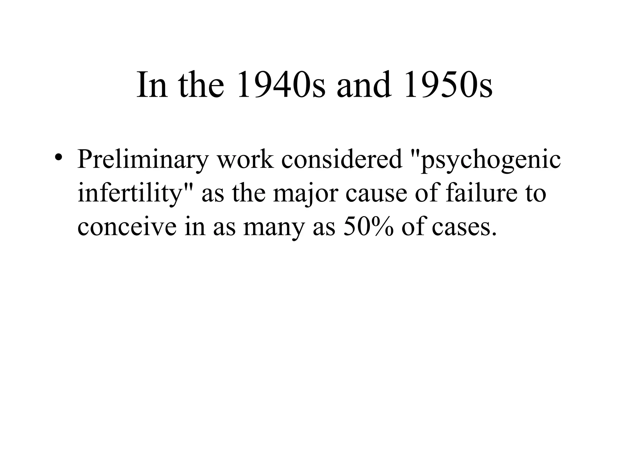 Psychogenic infertility | PPT