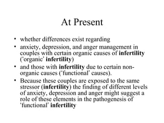 Psychogenic infertility | PPT