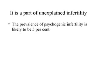Psychogenic infertility | PPT