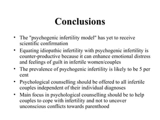 Psychogenic infertility | PPT