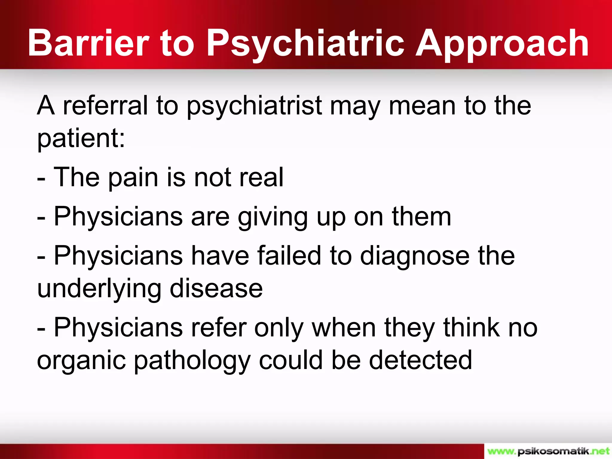 Psychogenic Pain : Psychosomatic Point of View | PDF