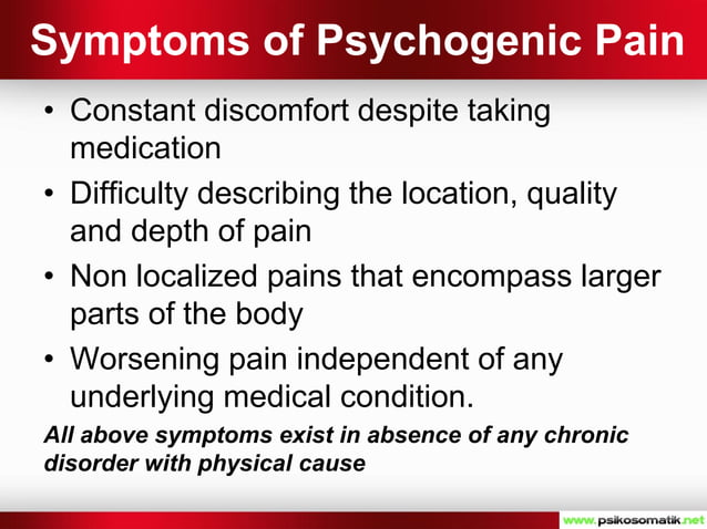Psychogenic Pain : Psychosomatic Point of View | PDF