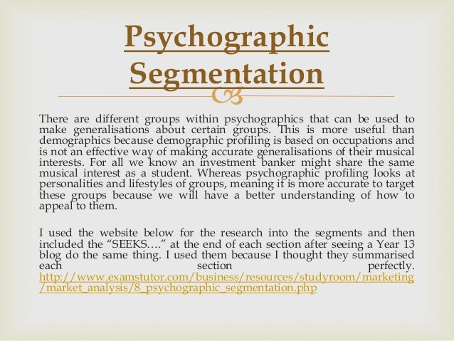 Psychographic profiling