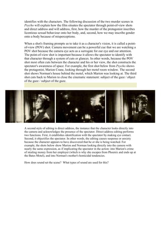 Psycho handout | PDF