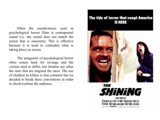 Psychological Horror Research | PPT