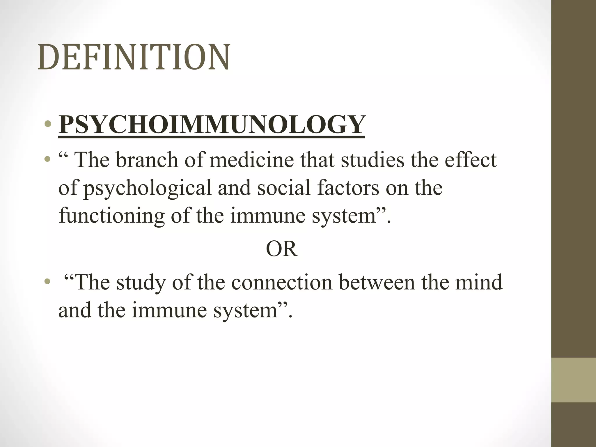 Psychoimmunology | PPTX