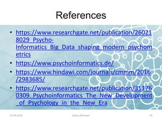 Psychoinformatics | PPTX
