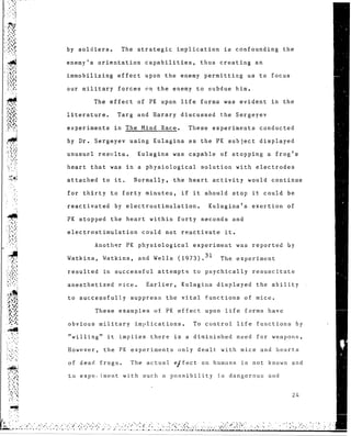 Psychokinesis and its possible implication to warfare strategy | PDF