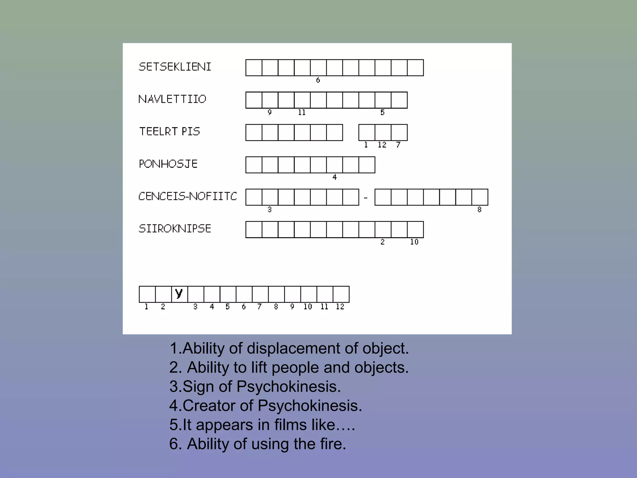 Psychokinesis | PPT