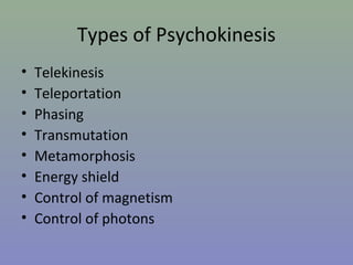 Psychokinesis | PPT