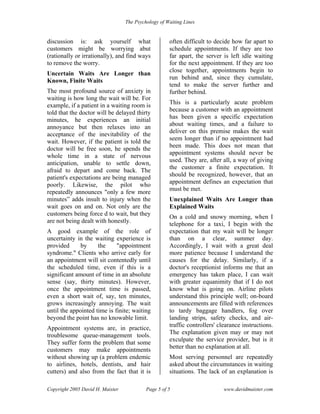 Psycholgyof waitinglines751 | PDF