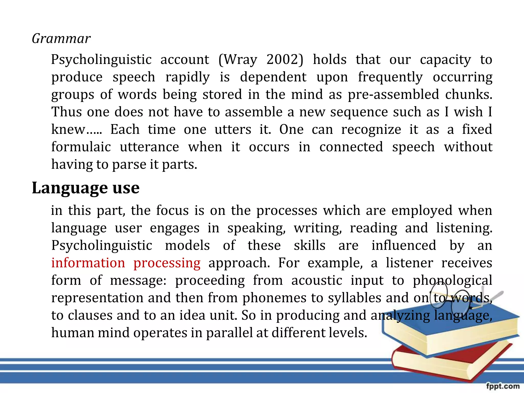 Psycholinguistics | PPTX