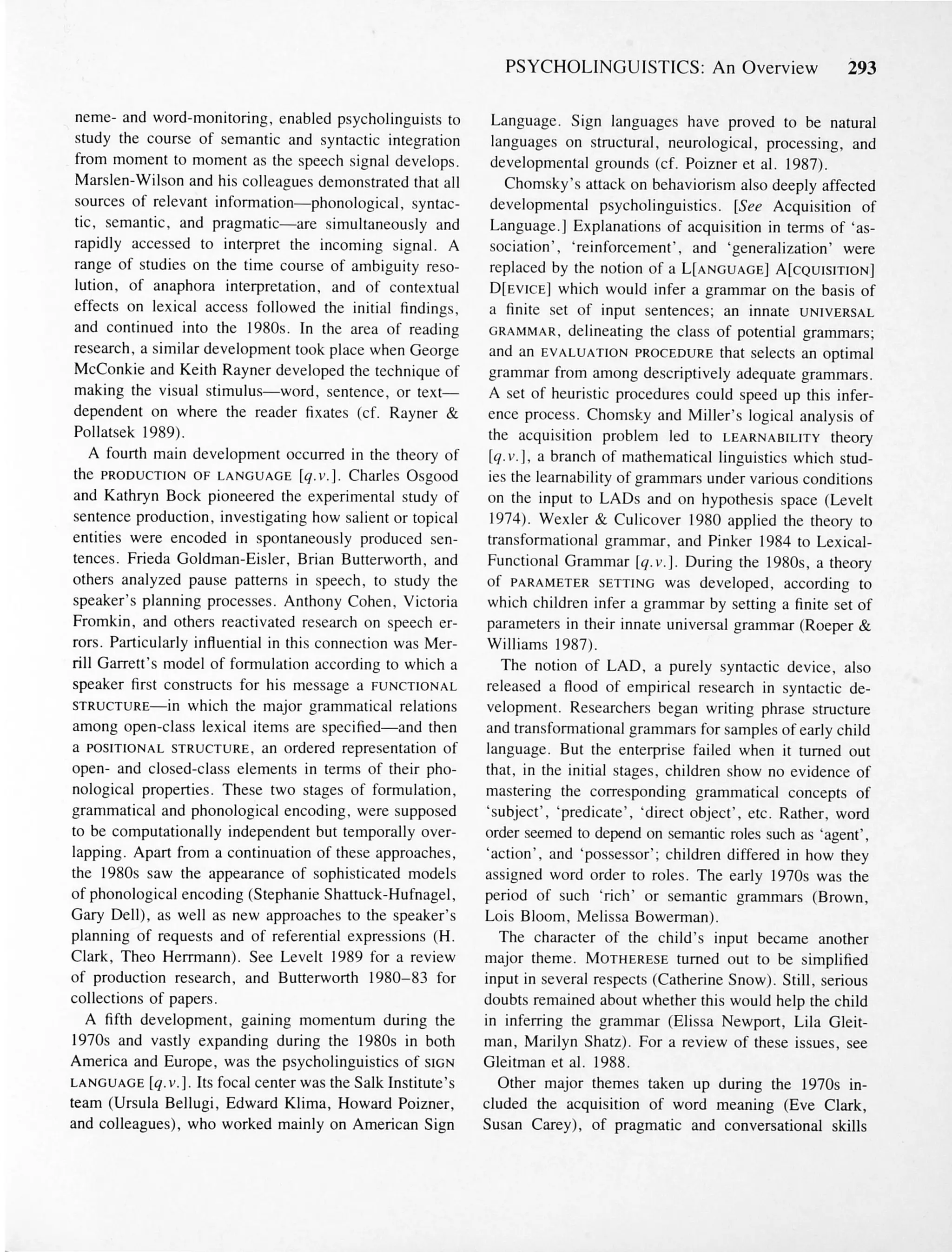 Psycholinguistics | PDF