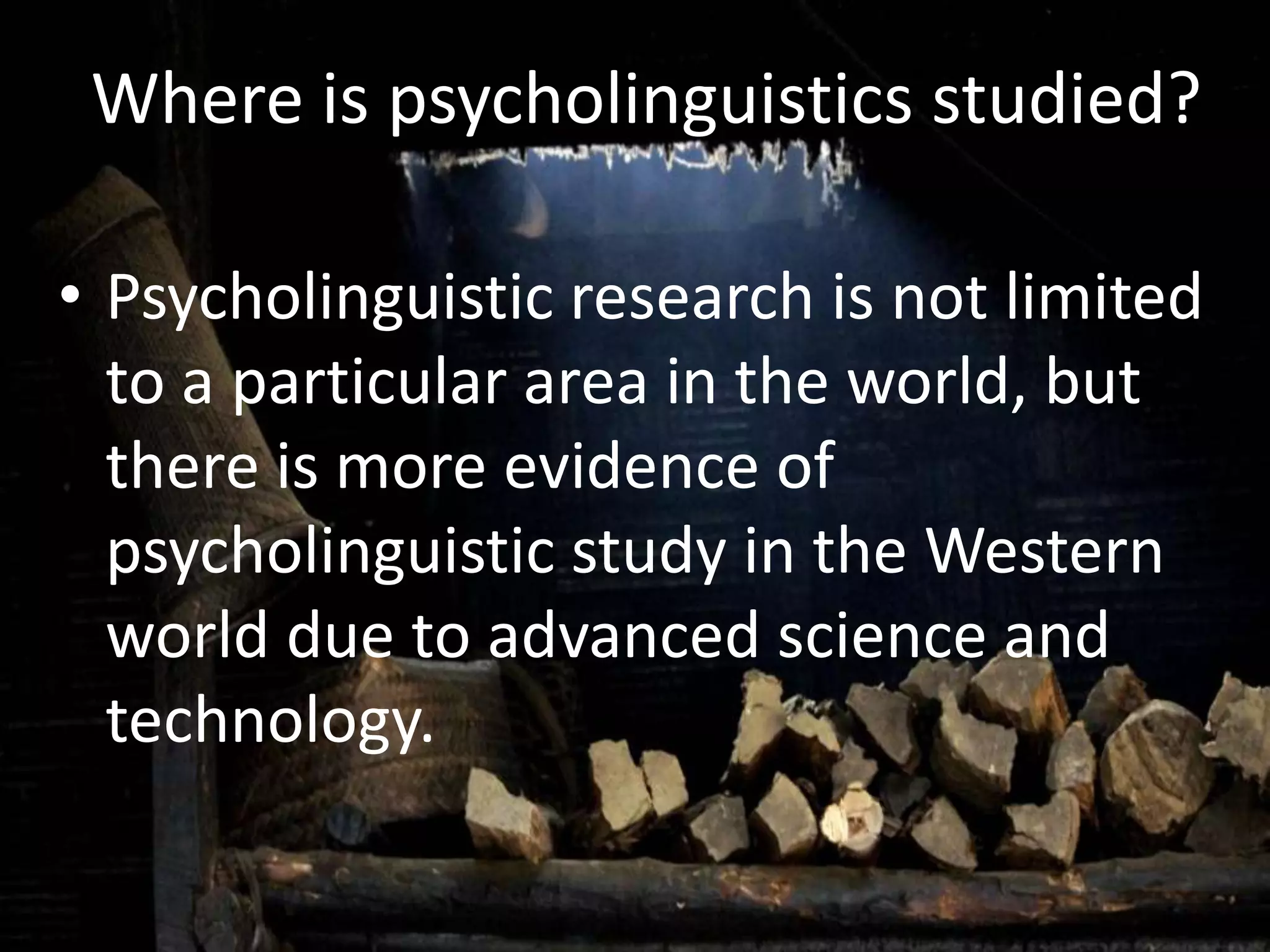 Psycholinguistics | PPTX