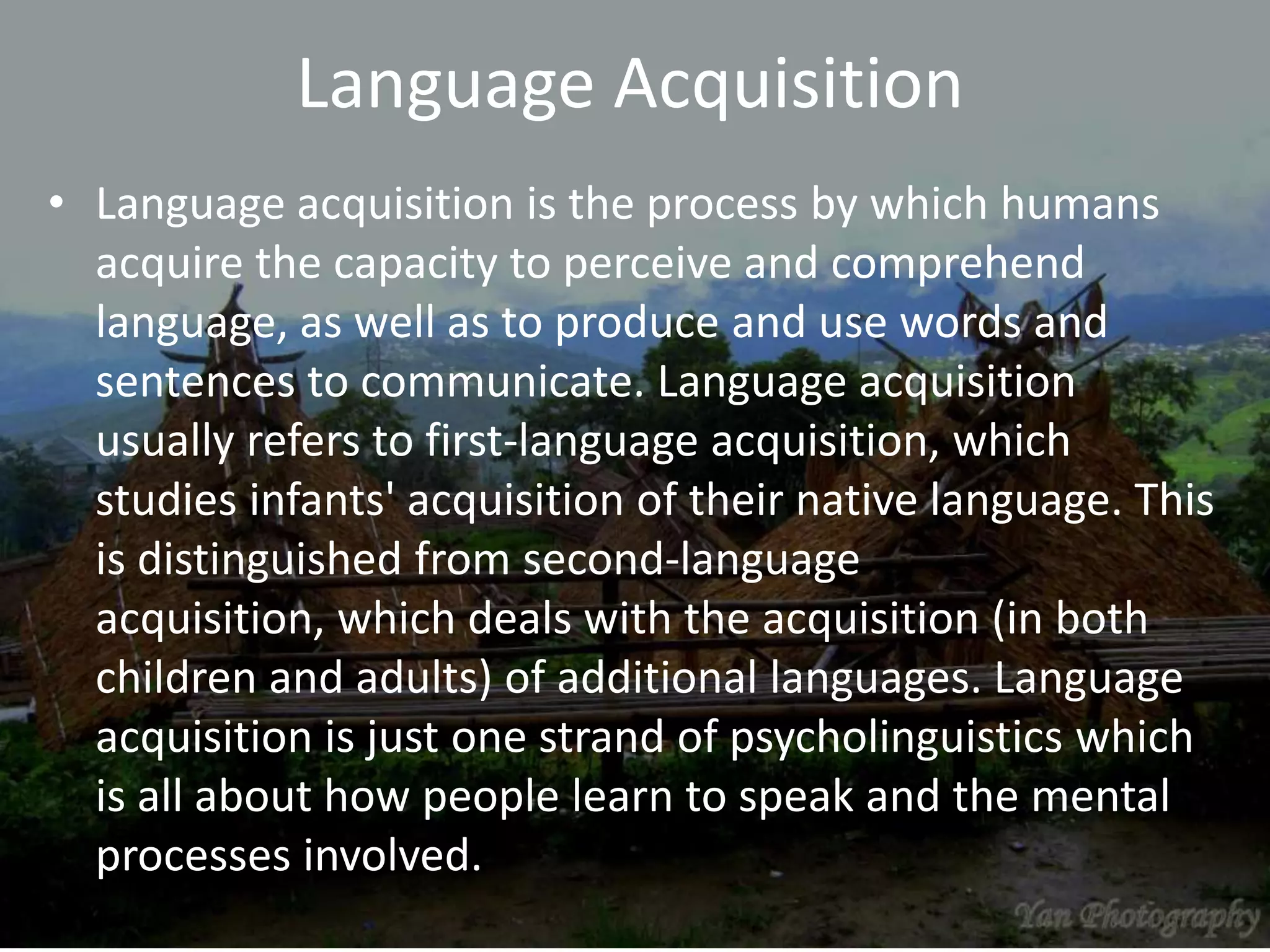Psycholinguistics | PPTX