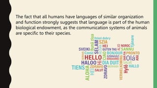The universality of human language | PPTX