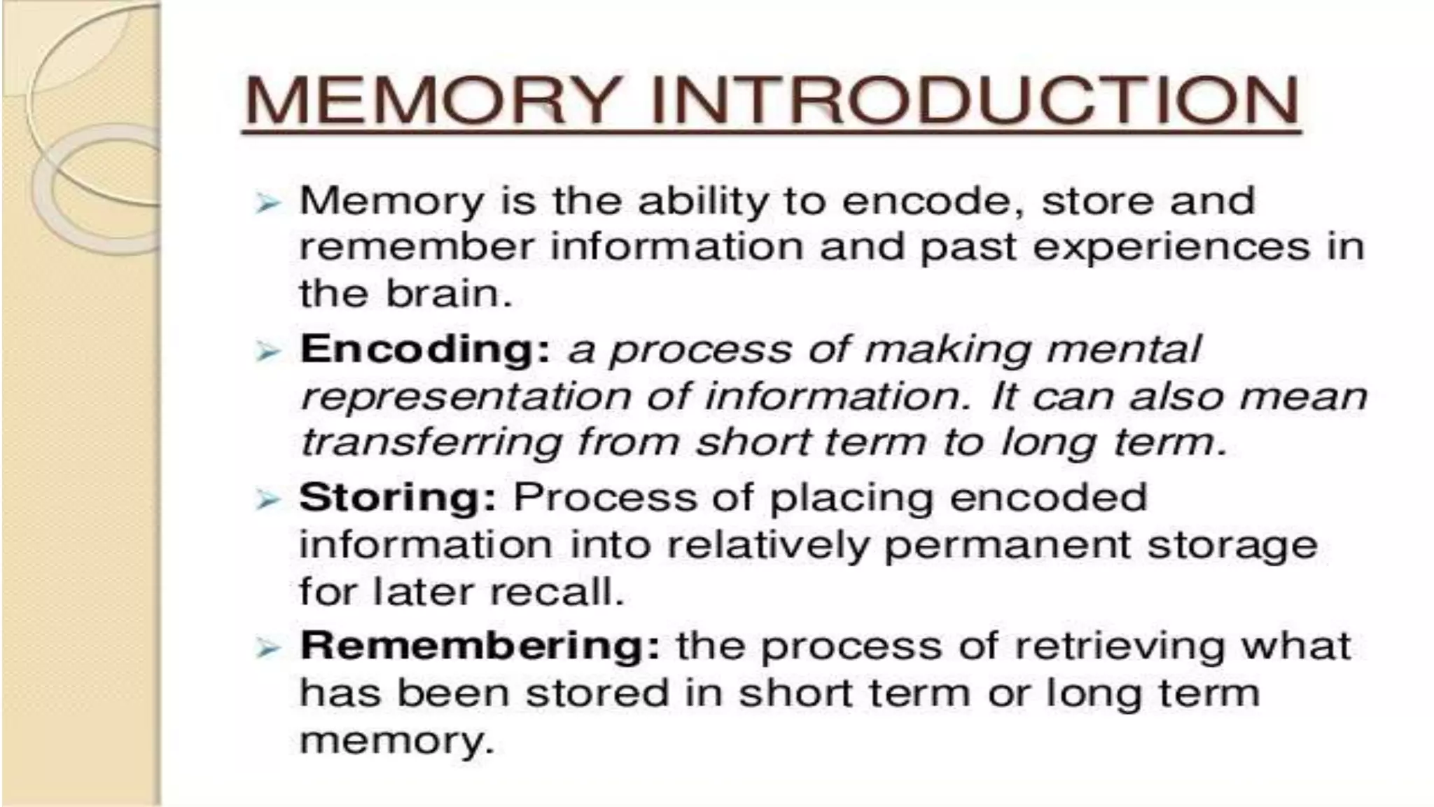Psycholinguistics memory with examples | PPTX
