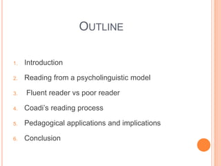 Psycholinguistics model to esl reader | PPTX