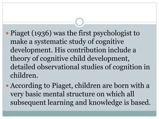Mentalist Theory By Jean Piaget. BS English (4th Semester) The Women ...
