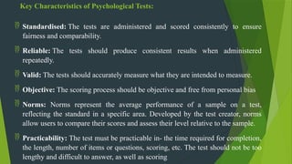 Various Psychological tests: challenges and contemporary trends in ...