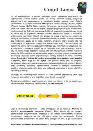Psychologia stojąca za gamifikacją | PDF
