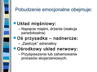 Psychologia w emocje i motywacje prezentacja 2 | PPT