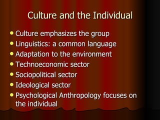 Psychological Anthropology | PPT