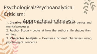 PSYCHOLOGICAL-CRITICISM.pptx CRITICAL APPROACHES IN WRITING | PPTX