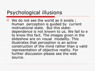 Psychological Illusions