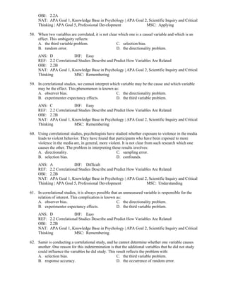 Psychological Science 5th Edition Gazzaniga Test Bank | PDF