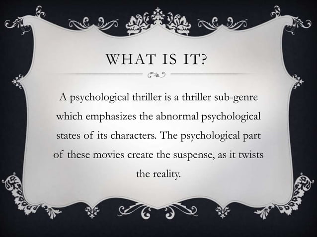 Psychological thriller | PPT