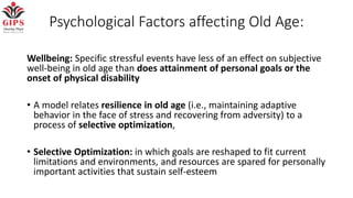 Psychological and social factors affecting aging woman | PPTX