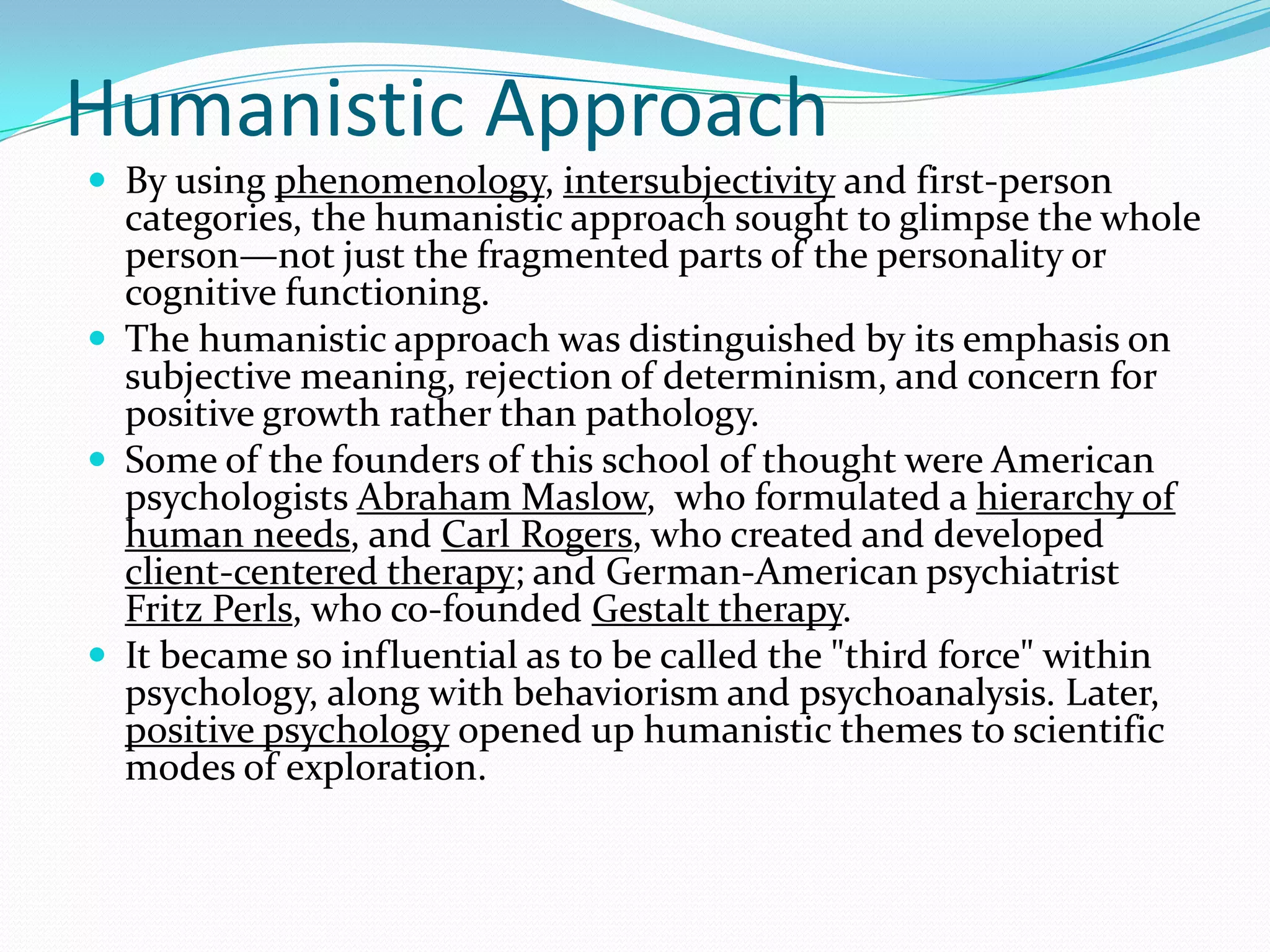 Psychological Approaches | PPTX