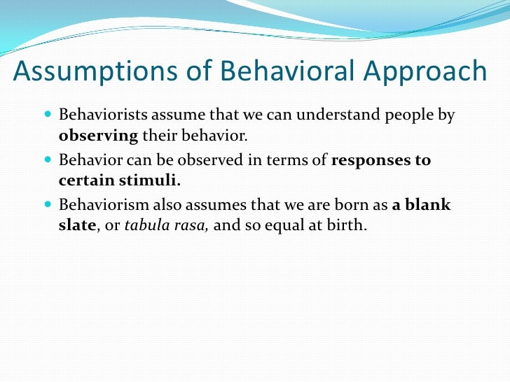 Psychological Approaches